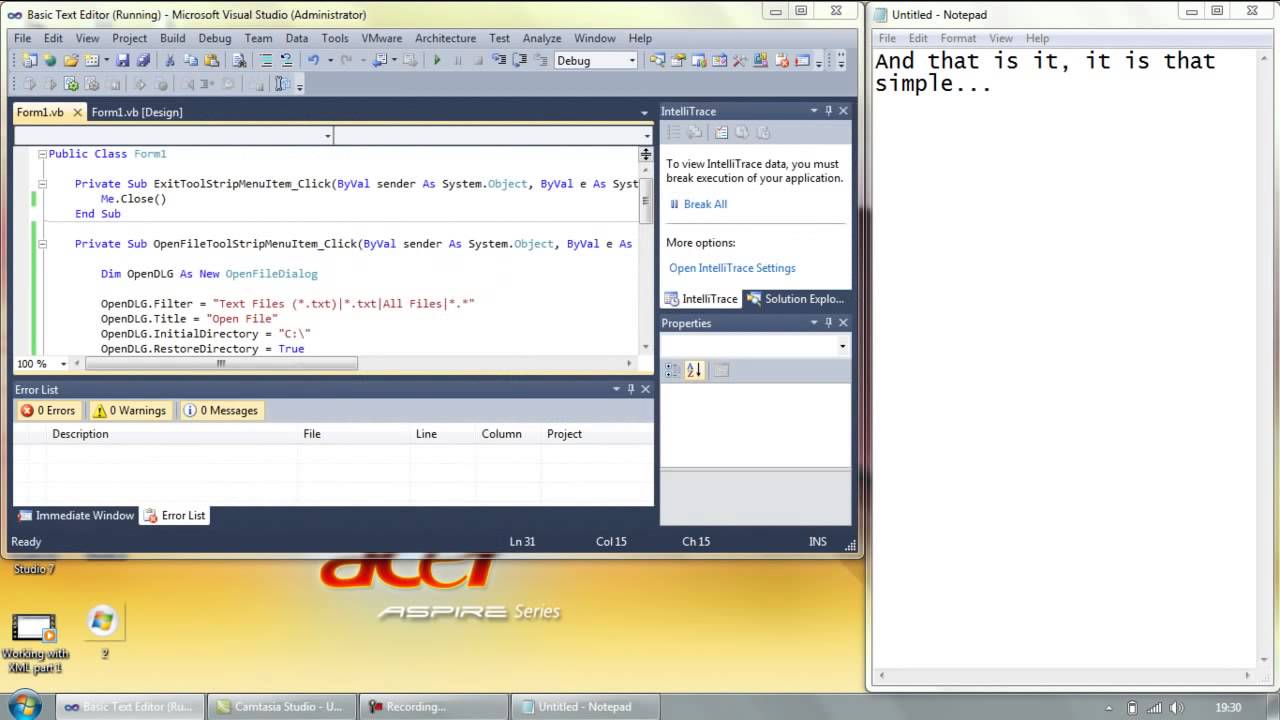 Using OpenFileDialog to Open Files .::. Visual Basic Tutorial