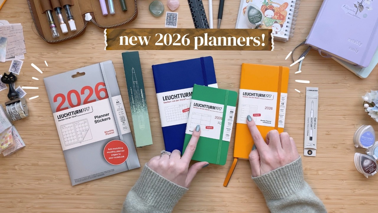 Comparing Leuchtturm1917 2026 Planners ✨ Weekly, Monthly, & Calendar Stickers!
