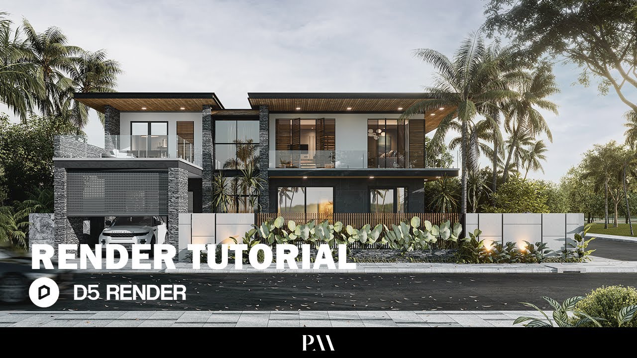 LEARN WITH ME: D5 RENDER TUTORIAL - Exterior scene 05
