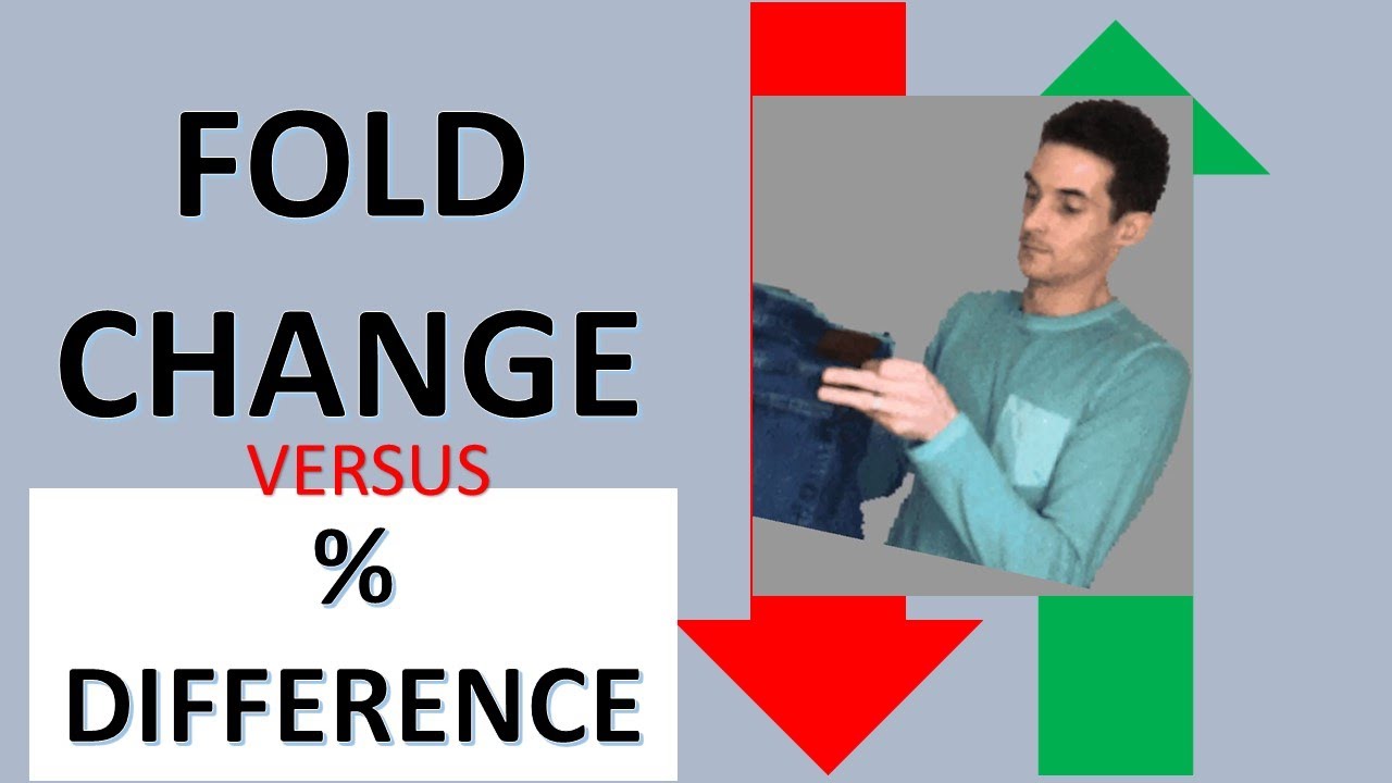 🧮 How to CALCULATE FOLD CHANGE AND PERCENTAGE DIFFERENCE
