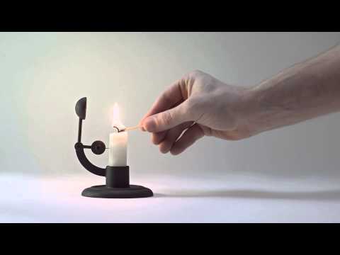 Lars Beller Fjetland designs self-extinguishing Moment candlestick for Hay