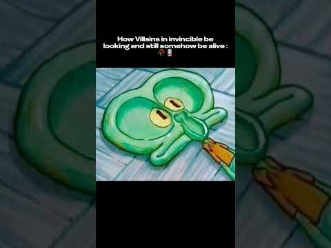 Squidward Got The Thicc Omni Man Theatment 🙏😭 | invincible #shorts #memes #trend #invincible
