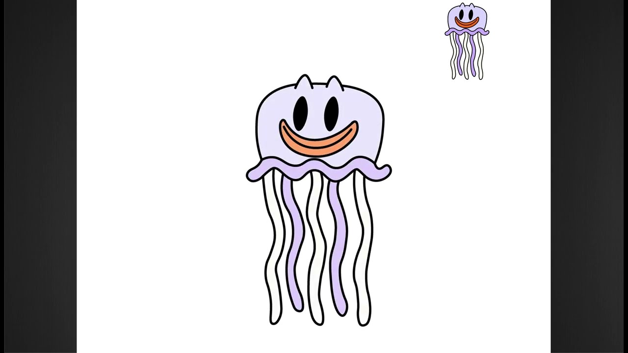 How to Draw JellyFish | POCOYO #jellyfish #pocoyo #howtodraw #stepbystep
