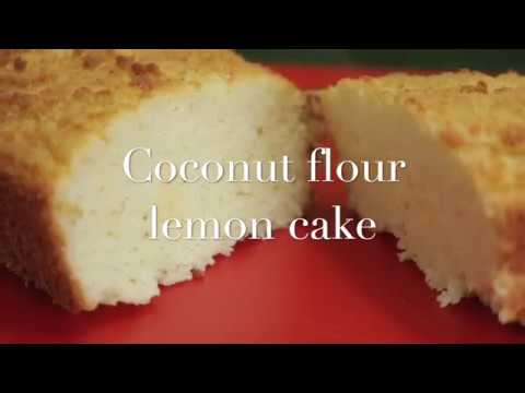 Soft tasty coconut flour lemon cake