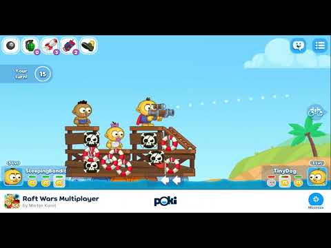 RAFT WARS MULTIPLAYER || POKI ACTION GAMES ||