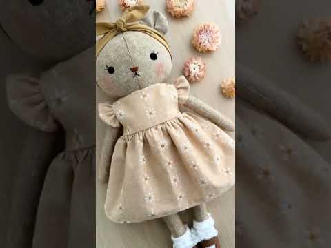 Make a handmade teddy bear with my cute and easy sewing patterns 🐻💛 #sewing #diycrafts #handmade