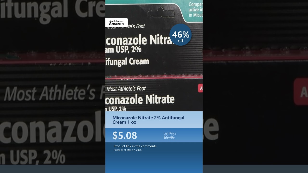 Miconazole Nitrate 2% Antifungal Cream 1 oz