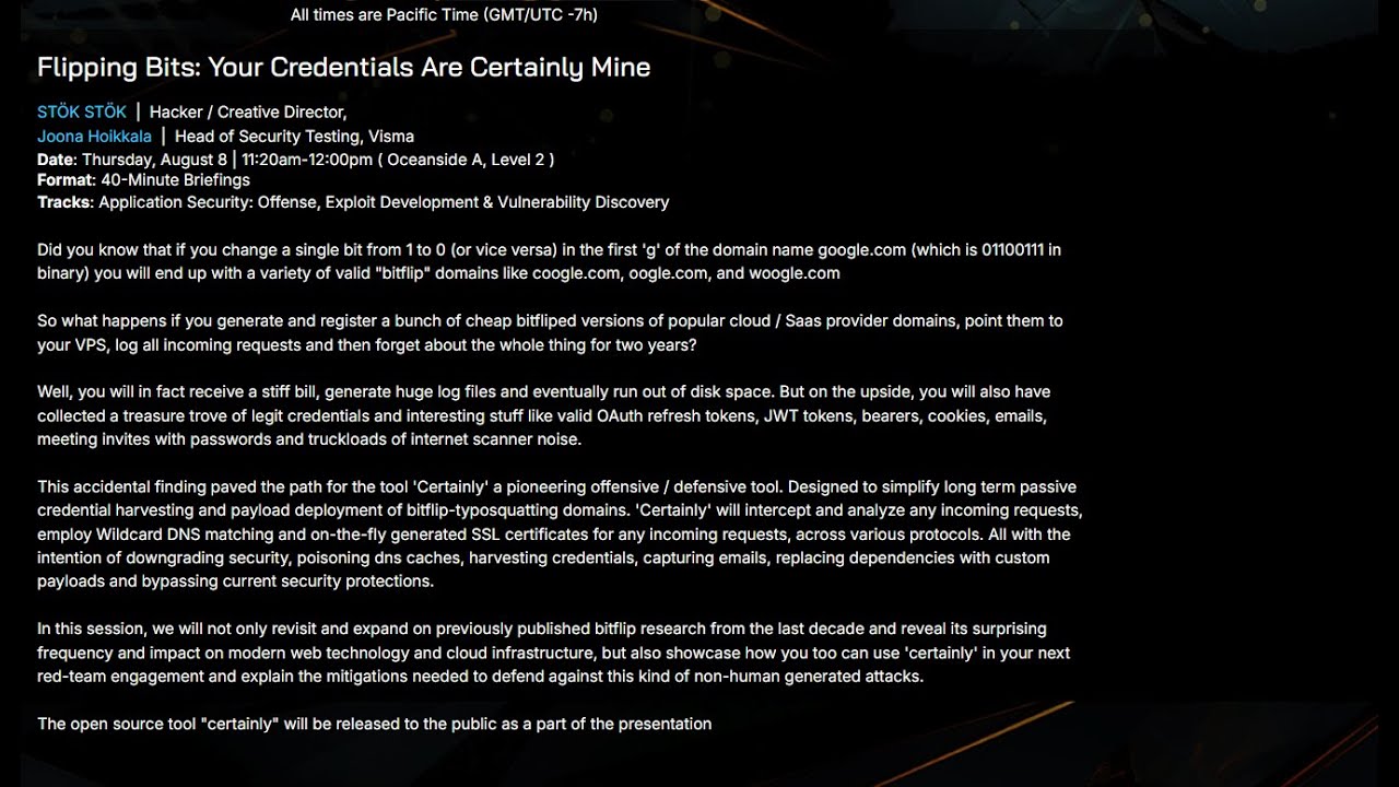 Flipping Bits: Your Credentials Are Certainly Mine