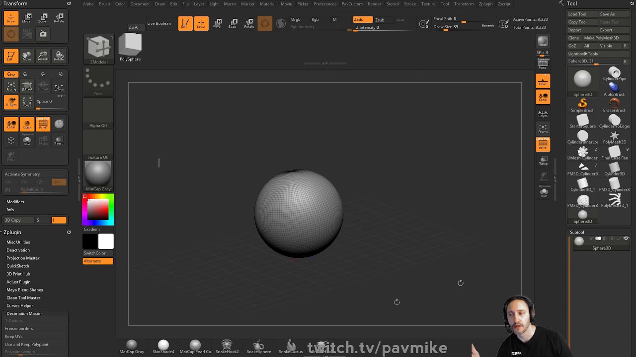 044 ZBrush ZTool or ZProject