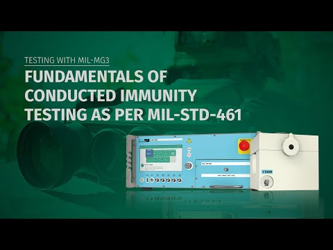 Fundamentals of conducted immunity testing as per MIL-STD-461