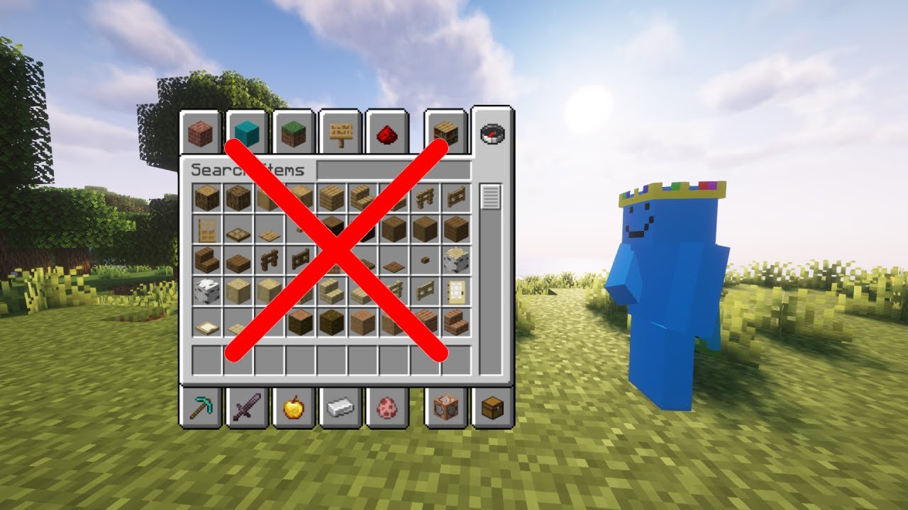 Beating Minecraft In Creative WITHOUT The Creative Menu