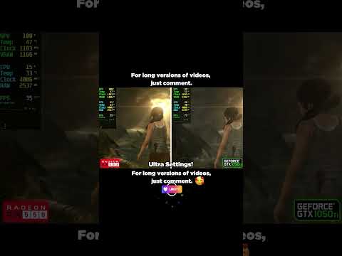 GTX 1050 Tİ Vs RX 550 Tomb Raider 2013