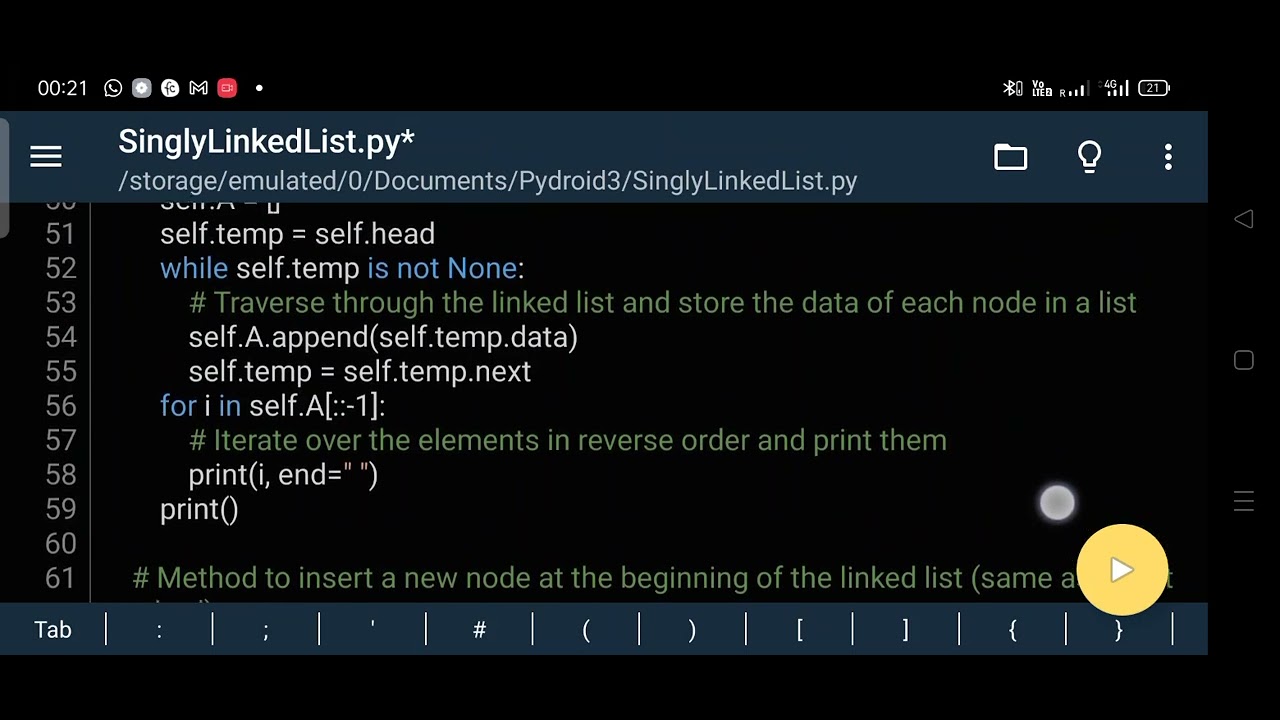 Singly Linked List Walkthrough with python Part - 1
