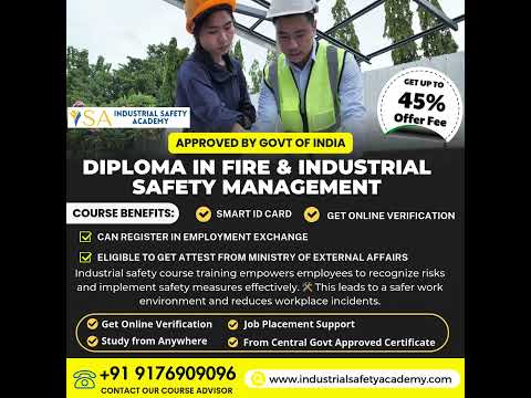 Safety Course in Chennai - Central Government Approved Certificate - Industrial Safety Academy
