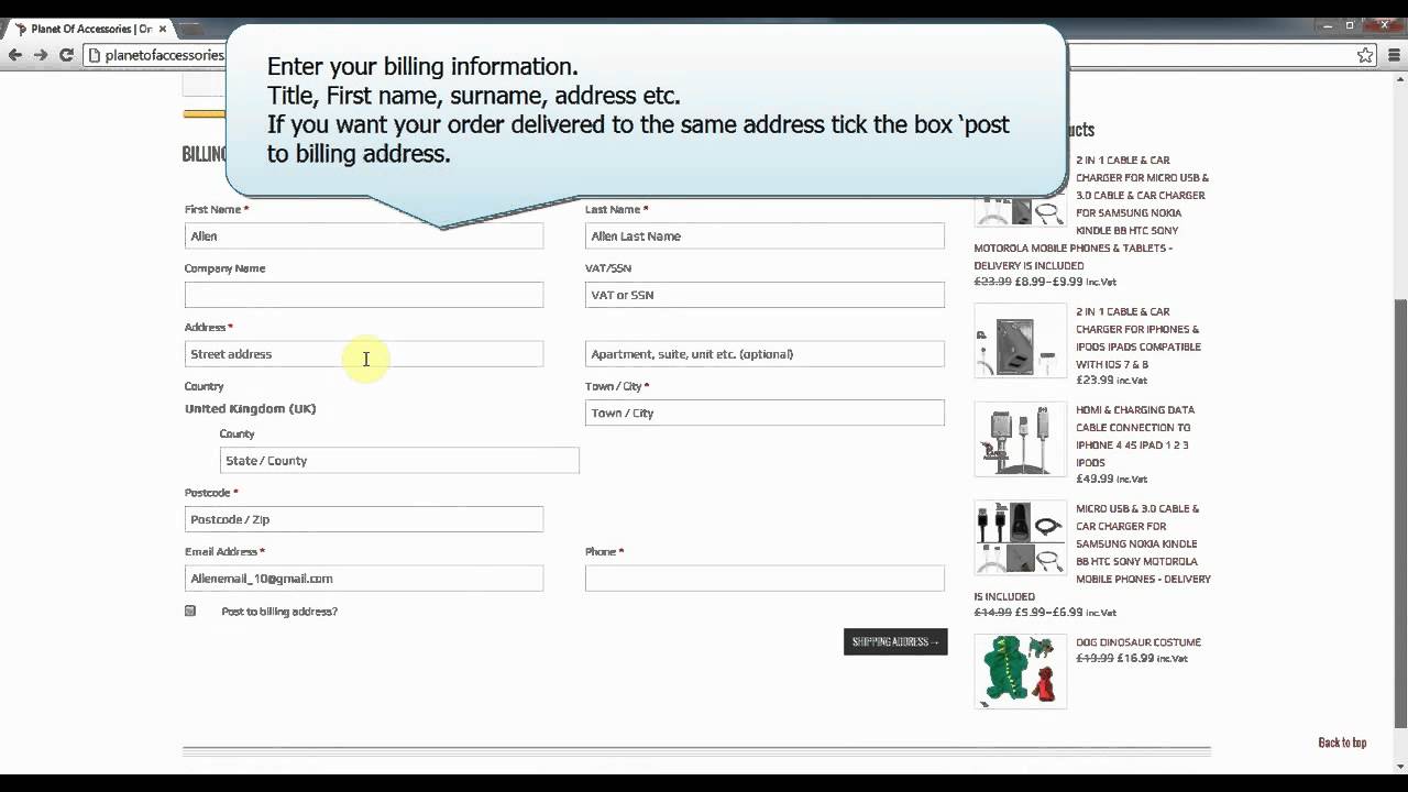 How to Shop Online from Planet Of Accessories