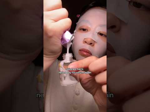 Skincare hack for when using sheet masks๐คญ๐๐