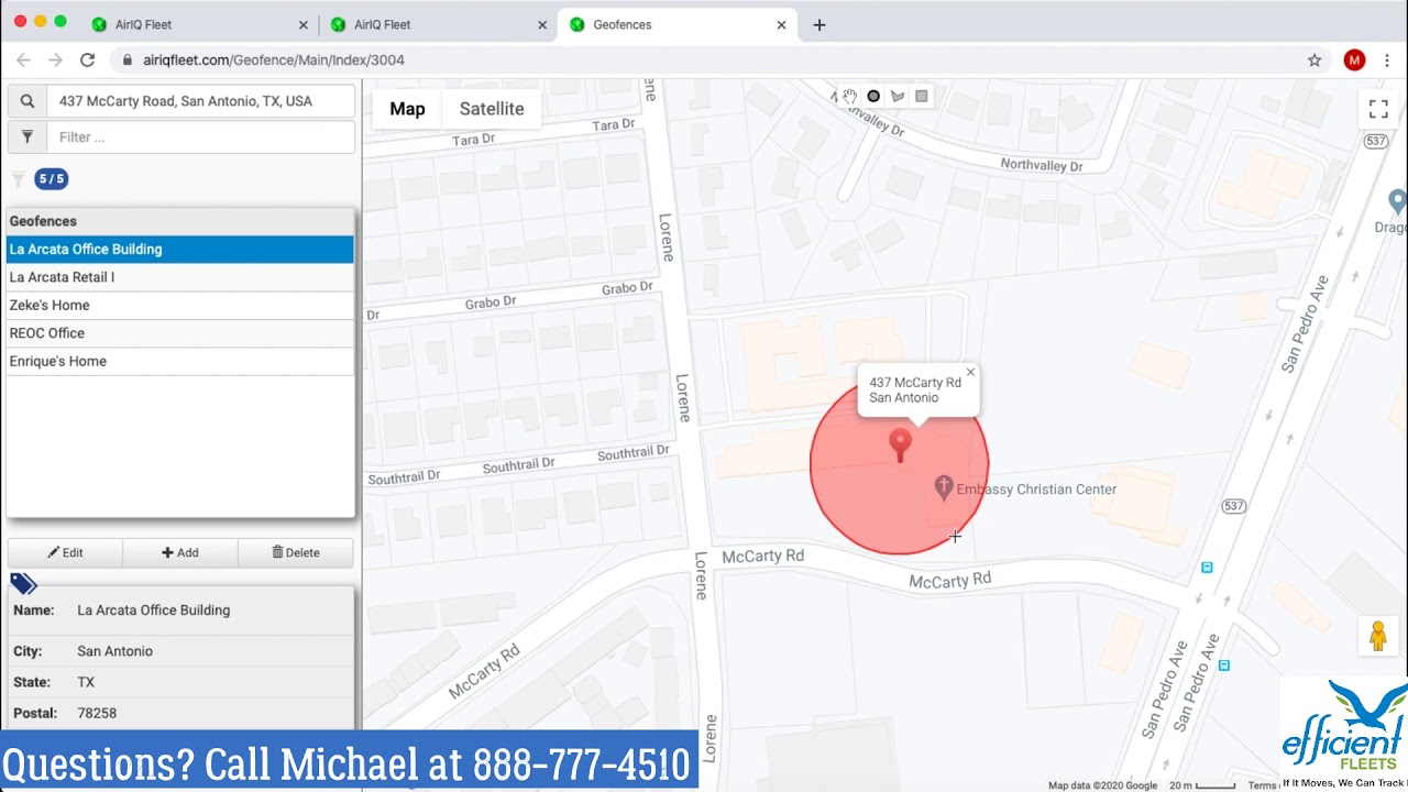 How to Create a Circle Geofence (AirIQ)