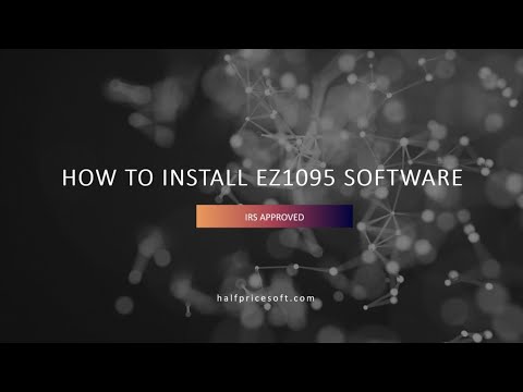 How to install ez1095 software