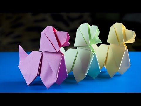 Easy way to make a paper Dog | Origami Dog