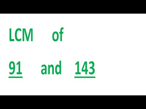 LCM of 91 and 143