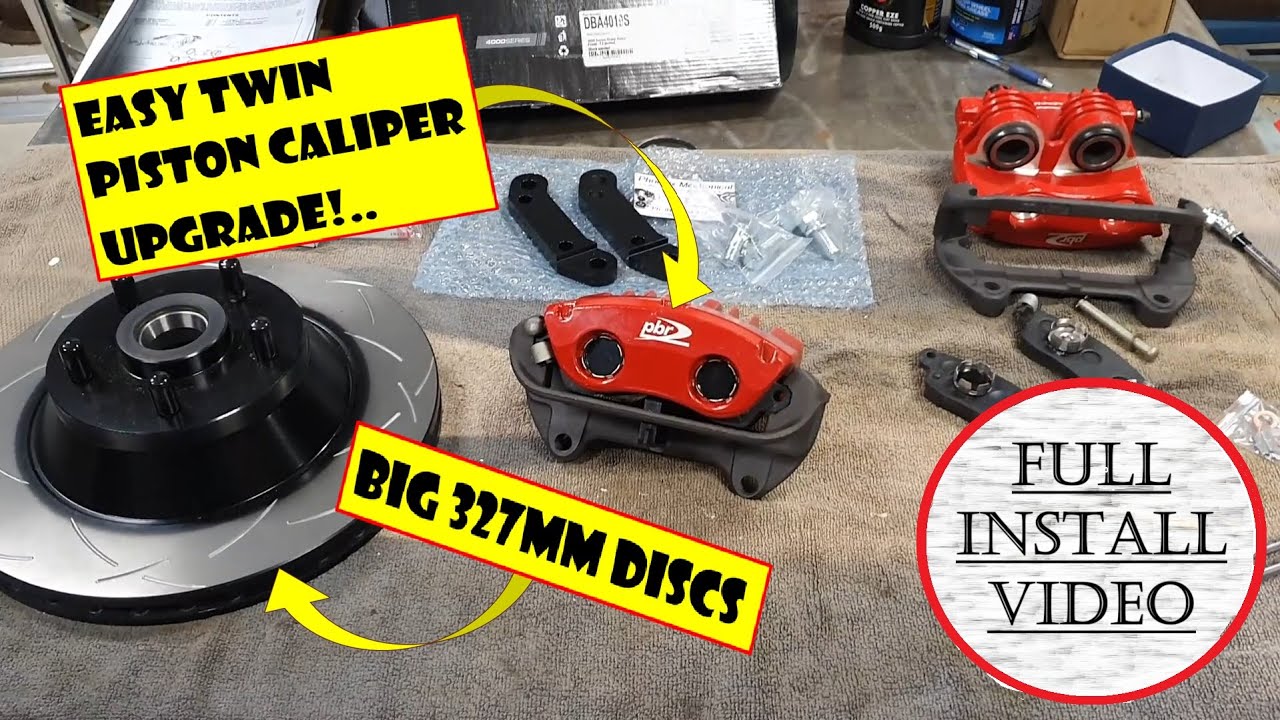 How to install VN SS Group A Commodore (C4 Corvette) front brake calipers in a VN V8 Commodore