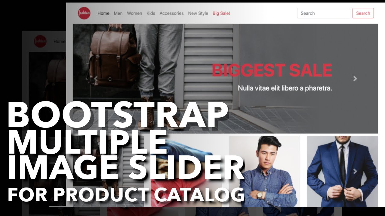 Bootstrap 5 Multiple Image Sliders For Ecommerce Product