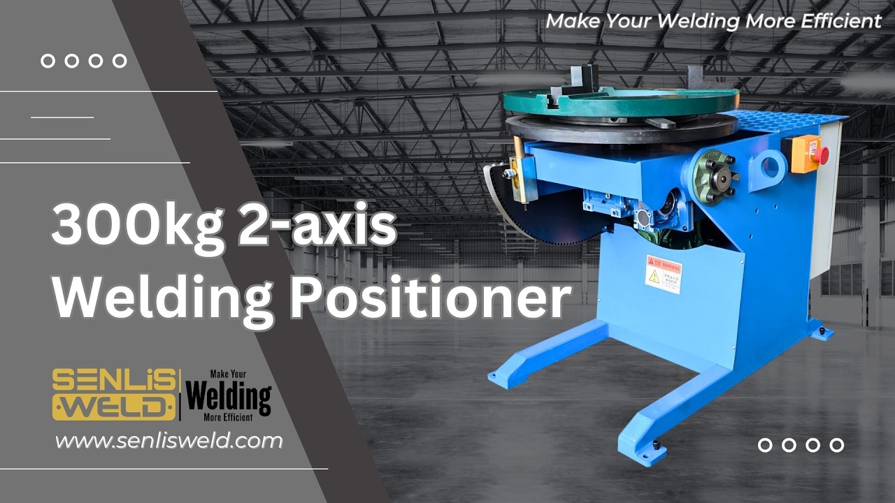300kg 2-Axis Welding Positioner with WPT500 Chuck | Smooth Rotation & Precise Tilting