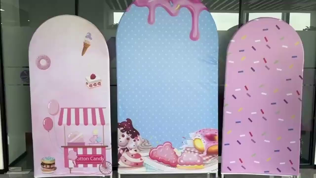 Chiara Backdrop Wall Stand Cover Installation Demonstration