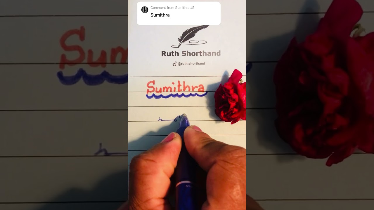 Names written in Gregg Shorthand #gregg #shorthand #video