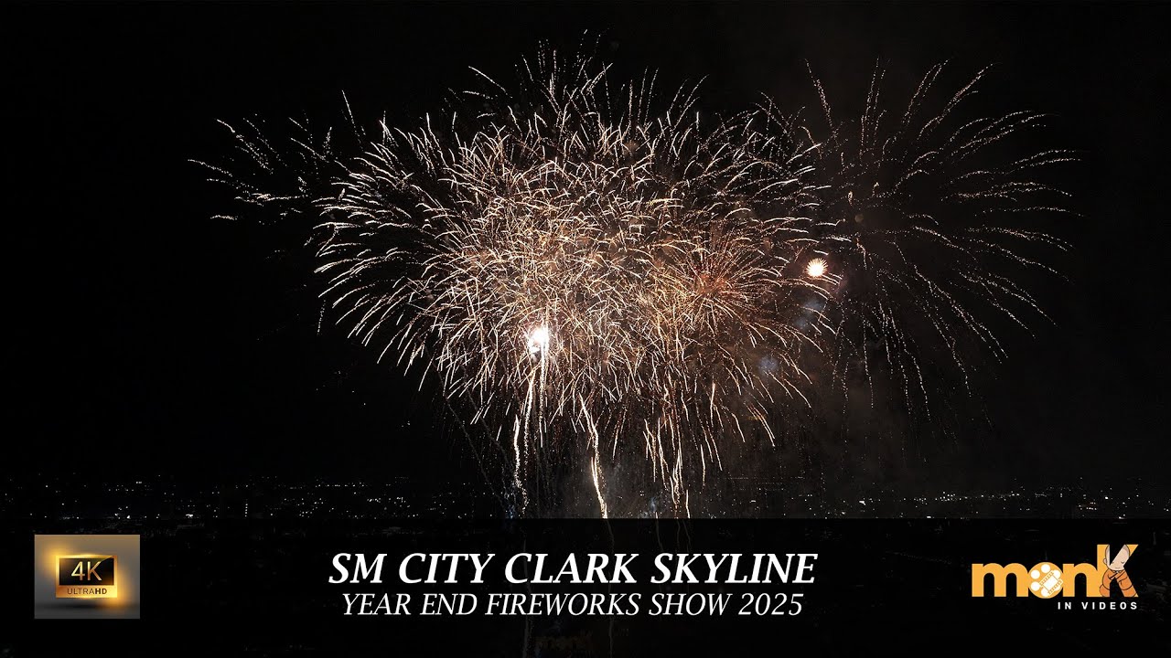 SM City Clark, Skyline Fireworks Festival 2025 [4K]
