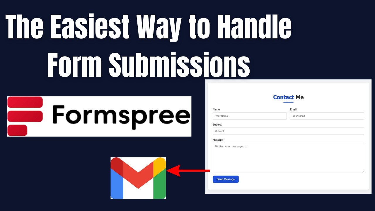 Submit a Contact Form with ZERO Backend Code! | Forms with Formspree