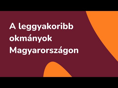 A leggyakoribb okmányok Magyarországon