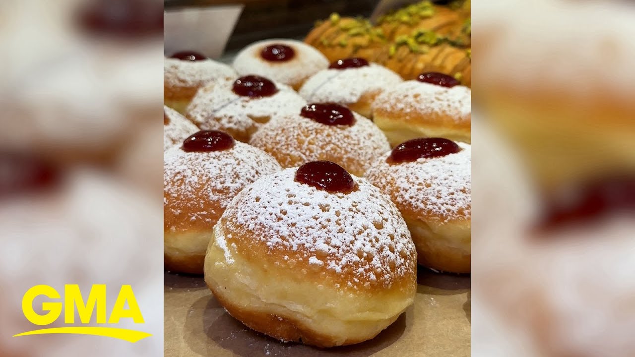 This bakery makes delicious jelly donuts to celebrate Hanukkah