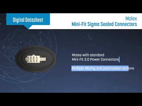 Molex Mini-Fit Sigma Sealed Connectors Digital Datasheet | Heilind Electronics