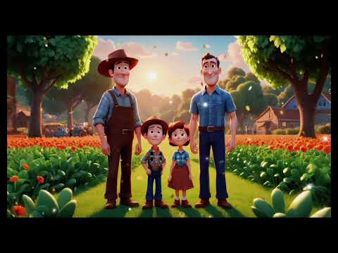 "The Farmer and His Four Sons | Trending Kids Poem 2025 | Moral Story for Kids"