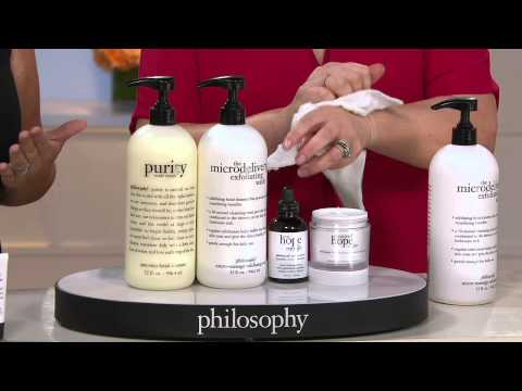 philosophy super-size cleanse, treat & moisturize with Jill Bauer