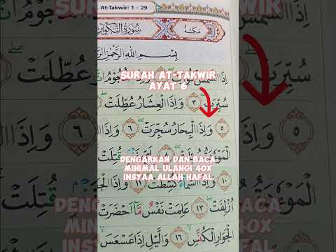 Menghafal Surah At-Takwir Ayat 6 #alquran #menghafalquran