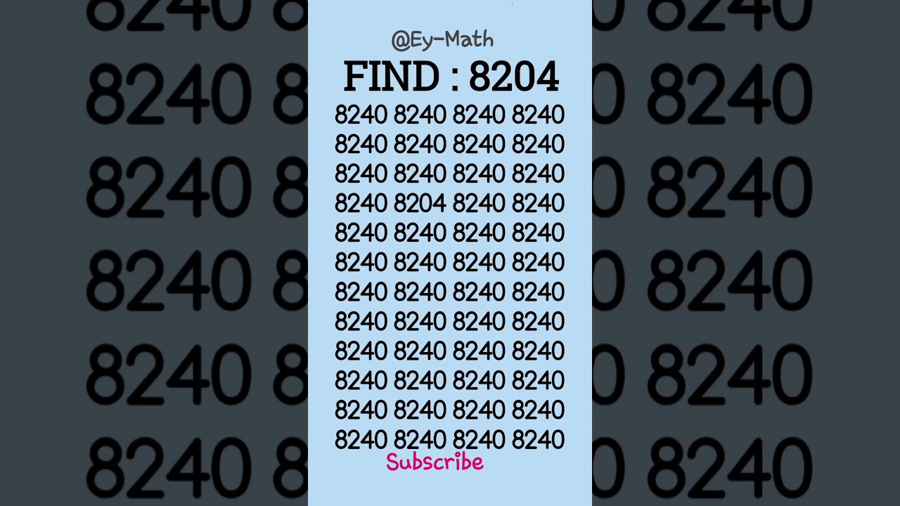 Can you unearth the Disguising 8204 in 5 seconds #fypシ゚ #fyp #fypyoutube #iq #shorts #fntastic