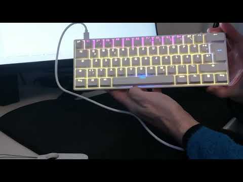 Ranked N60 Nova Mechanische 60 Prozent Tastatur Hotswap Gaming Keyboard, Kleine Tastatur mit butte