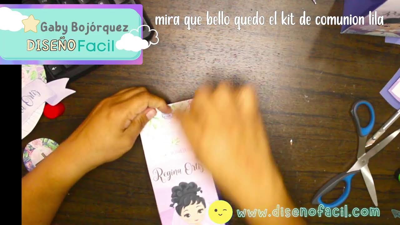 kit primera comunion lila