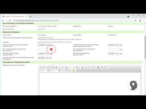 Create Tender Notice in e GP Prepare Notice in eGP