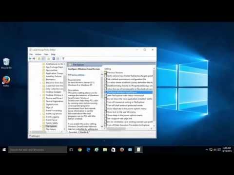 Can’t Change windows SmartScreen Filter Settings in Windows 10 | smartscreen setting are greyed out