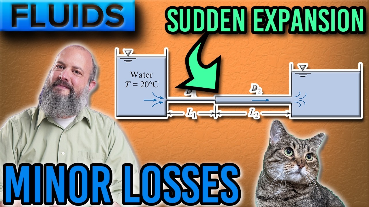 Minor Losses Example Problems - with Major Losses and Moody Diagram