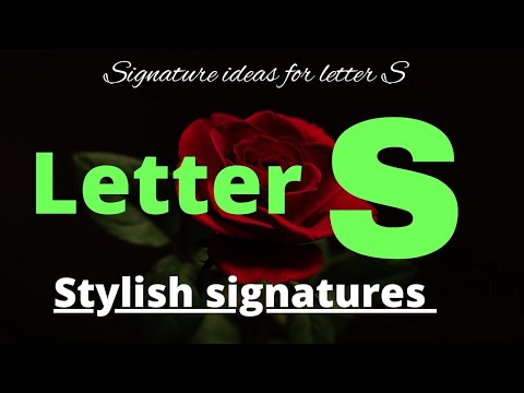 S letter signature style | Signature style of my name S