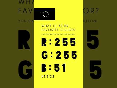 Light Yellow - WHAT IS YOUR FAVORITE COLOR? - (SHORTS)