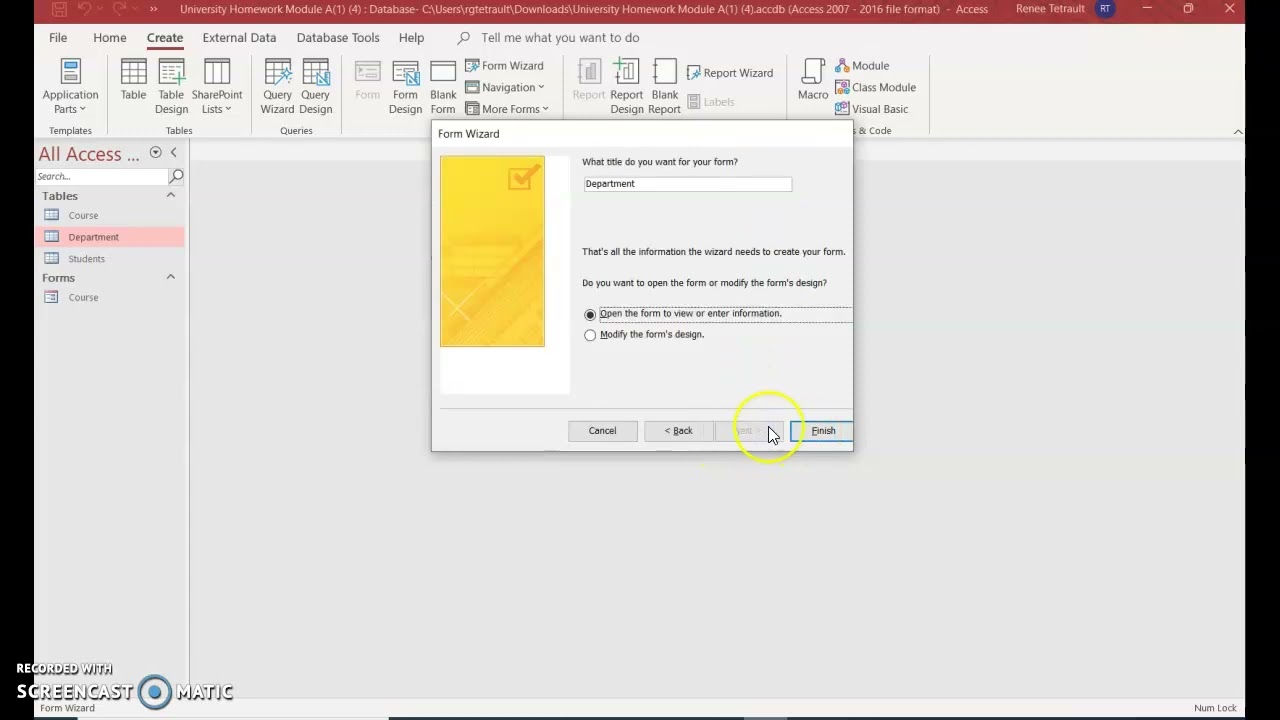 Databases Module A - Homework 2