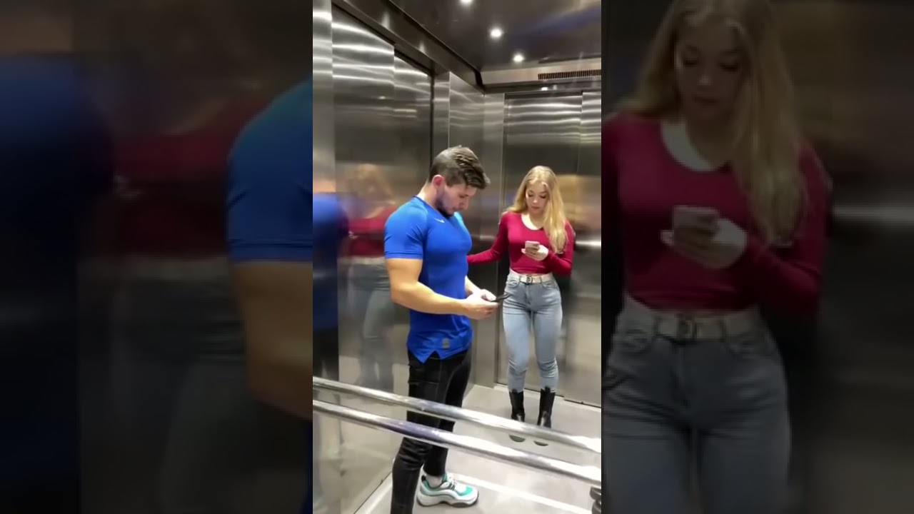 SHMEKSSS America Funny Bodybuilder Reaction Hot Tiktok Workout Elevator Prank!🤣#shorts❤👉SUBSCRIBE❤