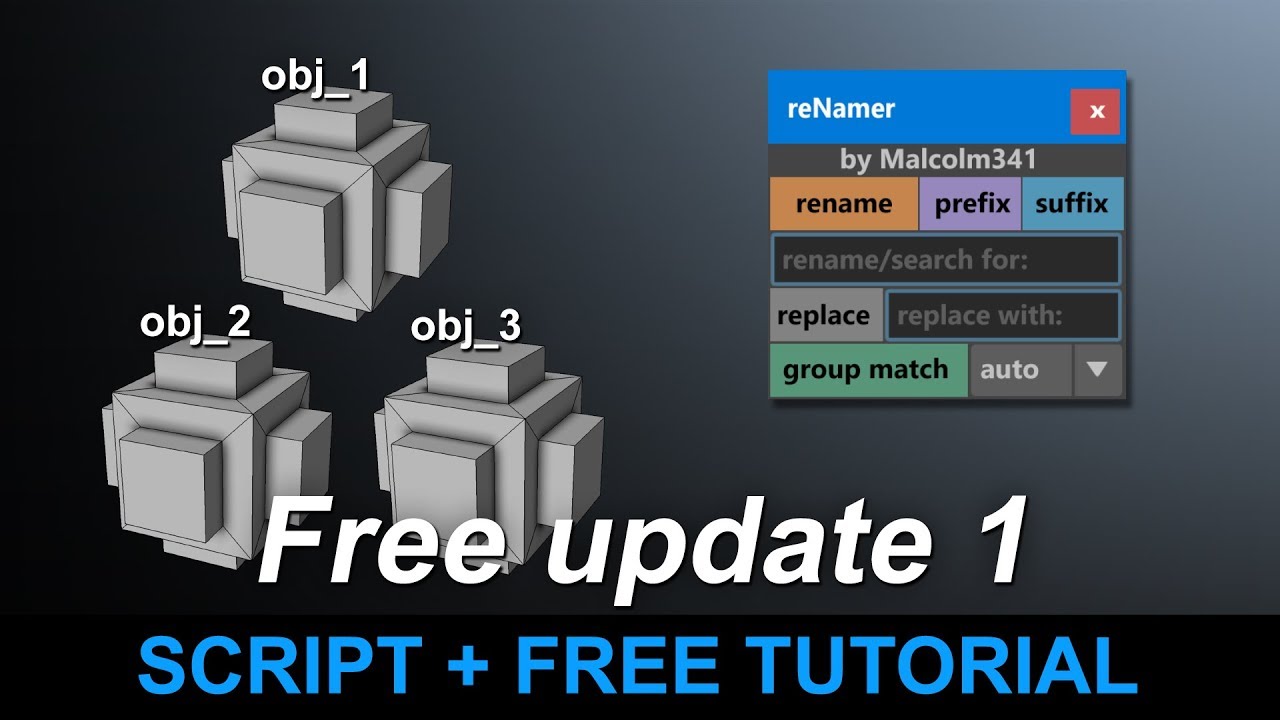 Naming Toolbox for Maya - Free Update 1