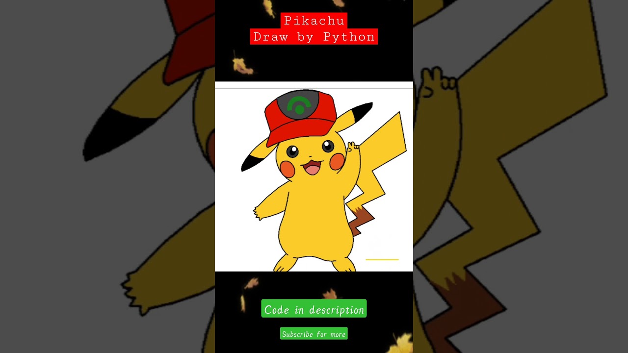 Pikachu Draw by Python Programming || Python Code by Abhi || Ab.k Project's
