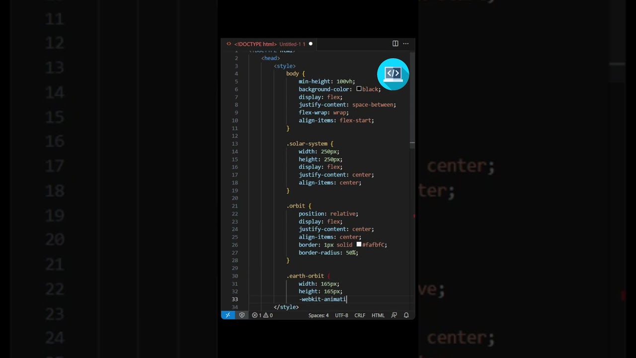 2D Solar System | HTML CSS